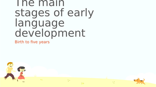 A2 English Language - Child Language Acquisition (The stages ...