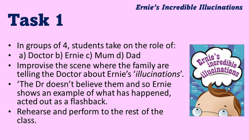 Ernie's Incredible Illucinations by Alan Ayckbourn: Extensive Drama resource pack | Teaching ...