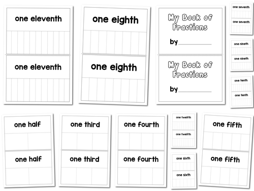 Maths: My Book of Fractions - Flip Book | Teaching Resources