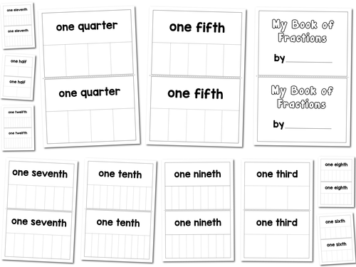 Maths: My Book of Fractions - Flip Book | Teaching Resources