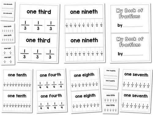 Maths: My Book of Fractions - Flip Book | Teaching Resources