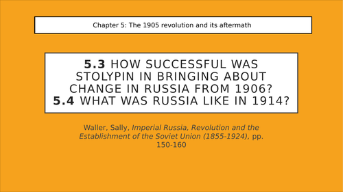 IB History HL- Paper 3: Imperial Russia, Revolution and the ...