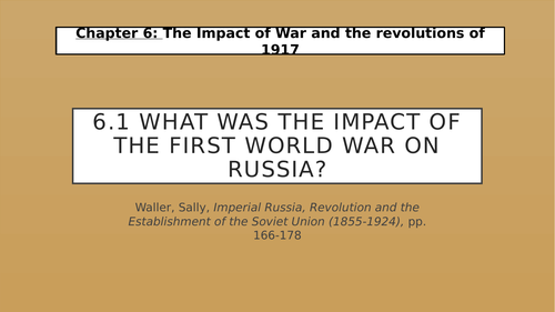 IB History HL- Paper 3: Imperial Russia, Revolution and the ...