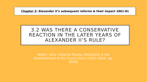 IB History HL- Paper 3: Imperial Russia, Revolution and the ...