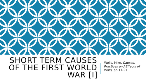 IB History SL + HL: Topic 11: Causes and Effects of 20th Century Wars ...