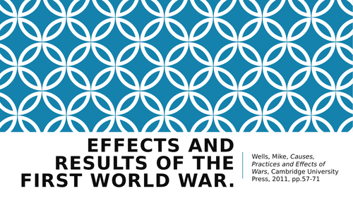IB History SL + HL: Topic 11: Causes and Effects of 20th Century Wars ...