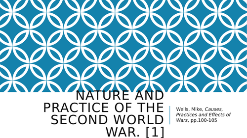 IB History SL + HL: Topic 11: Causes and Effects of 20th Century Wars ...