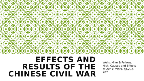 IB History SL and HL: Topic 11: Causes and Effects of 20th c. [Spanish and Chinese Civil Wars ...