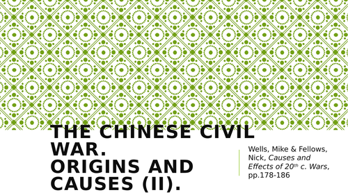 IB History SL and HL: Topic 11: Causes and Effects of 20th c. [Spanish ...