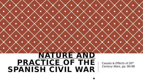 IB History SL and HL: Topic 11: Causes and Effects of 20th c. [Spanish and Chinese Civil Wars ...