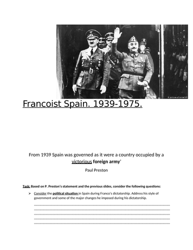 IB History SL and HL: Topic 11: Causes and Effects of 20th c. [Spanish ...