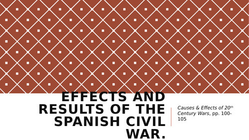 IB History SL and HL: Topic 11: Causes and Effects of 20th c. [Spanish ...
