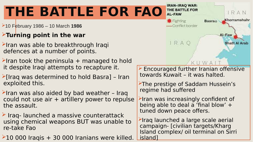 IB History SL and HL Topic 11: Causes and Effects of 20th c. Wars [Iran ...