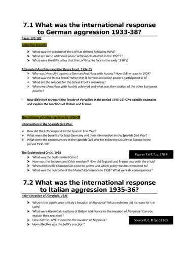 IB DP History [SL and HL]: PS3: The Move to Global War | Teaching Resources
