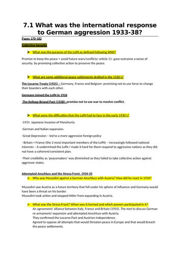 IB DP History [SL and HL]: PS3: The Move to Global War | Teaching Resources