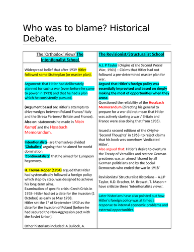 IB DP History [SL and HL]: PS3: The Move to Global War | Teaching Resources