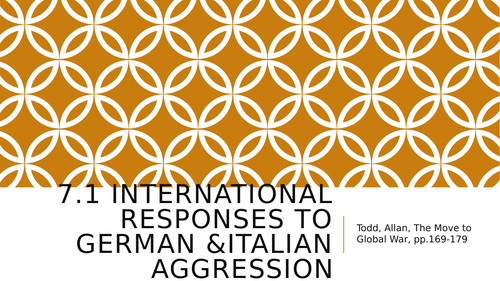 IB DP History [SL and HL]: PS3: The Move to Global War | Teaching Resources