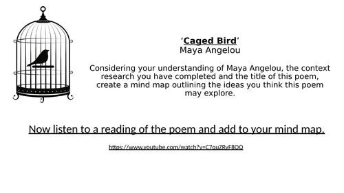 Caged Bird Poem Unit (7 lessons) | Teaching Resources