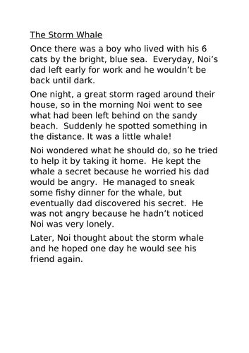 Year 2 The Storm Whale (week 2) | Teaching Resources