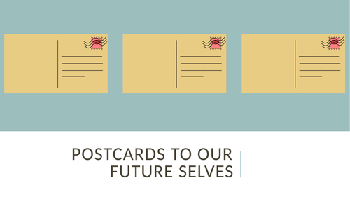 Transition/new school year activity - set goals for the year - postcard ...