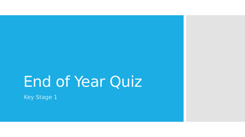 KS1 End of year quiz | Teaching Resources