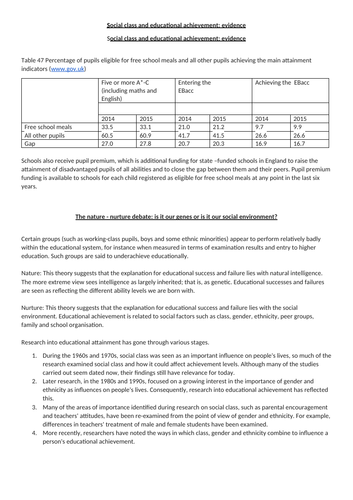 AQA Sociology GCSE: External Factors Education | Teaching Resources