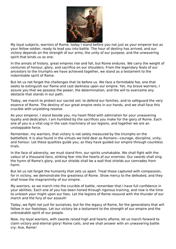 Persuasive Writing-Speech-Romans-KS2-Year 6 | Teaching Resources