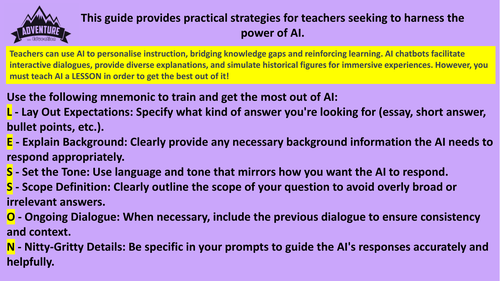 How to prompt Ai for education - Lesson planning | Teaching Resources