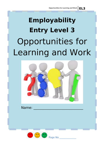 Employability Entry Level 3 Opportunities for Learning and work (ASDAN ...