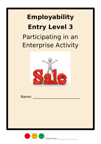 Employability Entry Level 3 Participating in an Enterprise Activity ...
