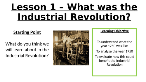 Industrial Revolution KS3 | Teaching Resources