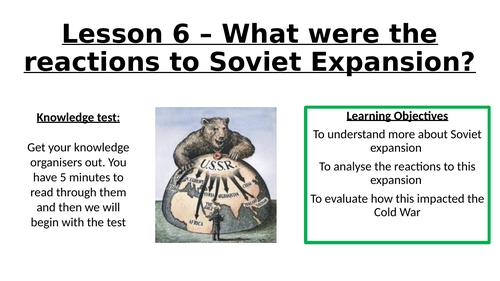 Aqa Cold War 1940's Lessons | Teaching Resources