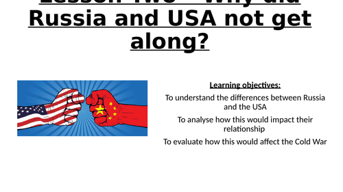 Aqa Cold War 1940's Lessons | Teaching Resources