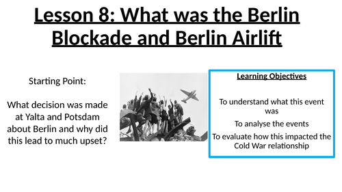 Aqa Cold War 1940's Lessons | Teaching Resources