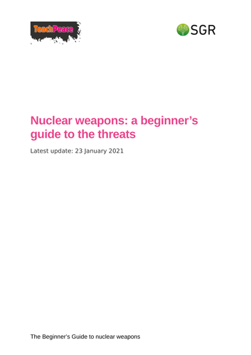 A beginner's guide to nuclear weapons | Teaching Resources