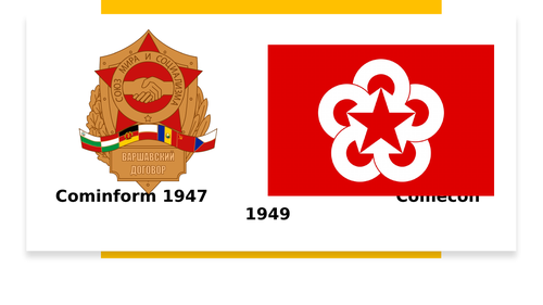 The Cold War | 12. Cominform & Comecon | Teaching Resources