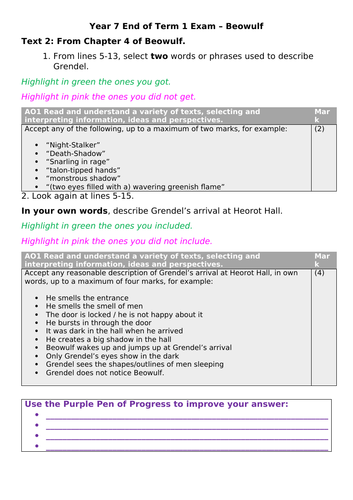 Beowulf Scheme of Work | Teaching Resources