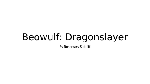 Beowulf Scheme of Work | Teaching Resources