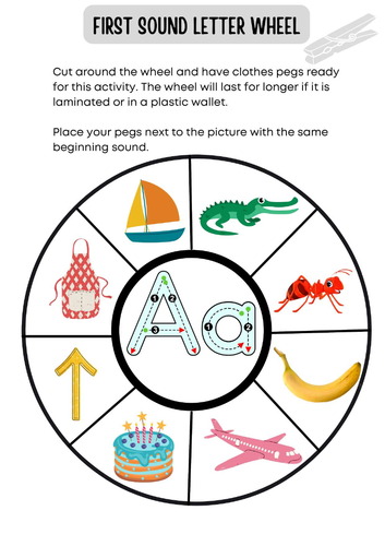 Phonics Peg Wheel - EYFS | Teaching Resources