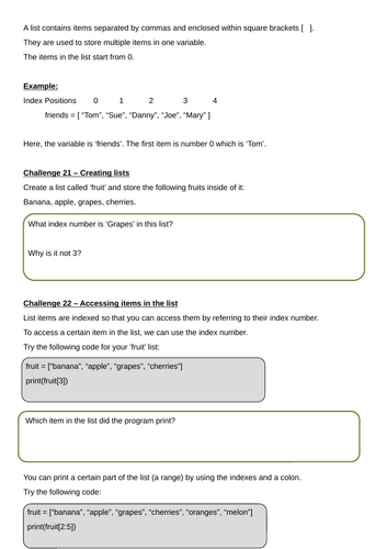 GCSE Computer Science Python Programming | Teaching Resources GCSE Computer Science Python Programming | Teaching Resources