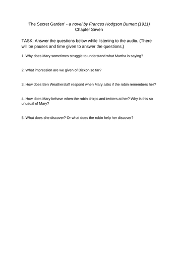 The Secret Garden - Fantastic Scheme of Learning | Teaching Resources