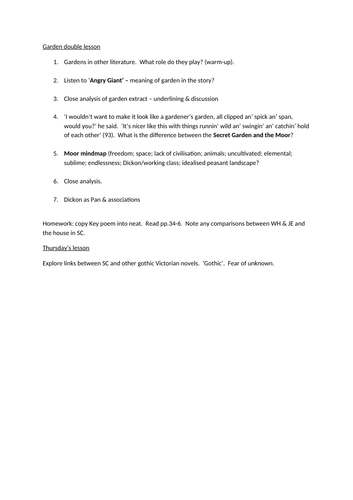 The Secret Garden - Fantastic Scheme of Learning | Teaching Resources