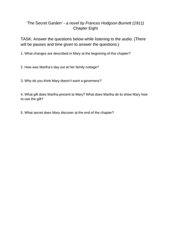 The Secret Garden - Fantastic Scheme of Learning | Teaching Resources