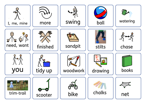 SEN Outside play communication chart | Teaching Resources
