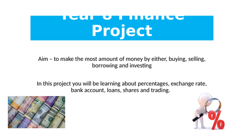 Year 8 finance project | Teaching Resources