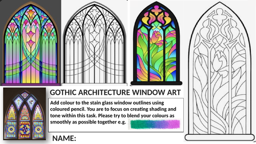 Art KS3 Cover lesson - Stained Glass windows | Teaching Resources