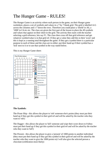 The Hunger Games Literacy Planning | Teaching Resources
