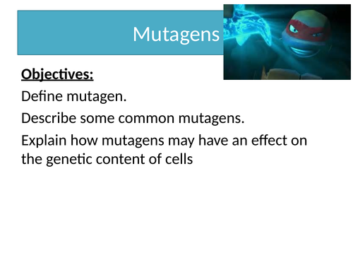 Mutations and mutagens | Teaching Resources