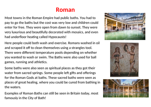 Roman Health and Hygiene | Teaching Resources