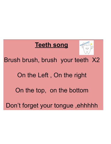 Brushing teeth song | Teaching Resources